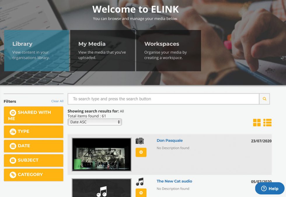 E Link | Store, Control, Connect with cloud hosted education link resources